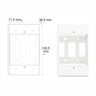 กล่องลอย 2x4 , 4x4 รุ่นใหม่ Boxลอย สำหรับ หน้ากาก Panasonic WIDE Series ...