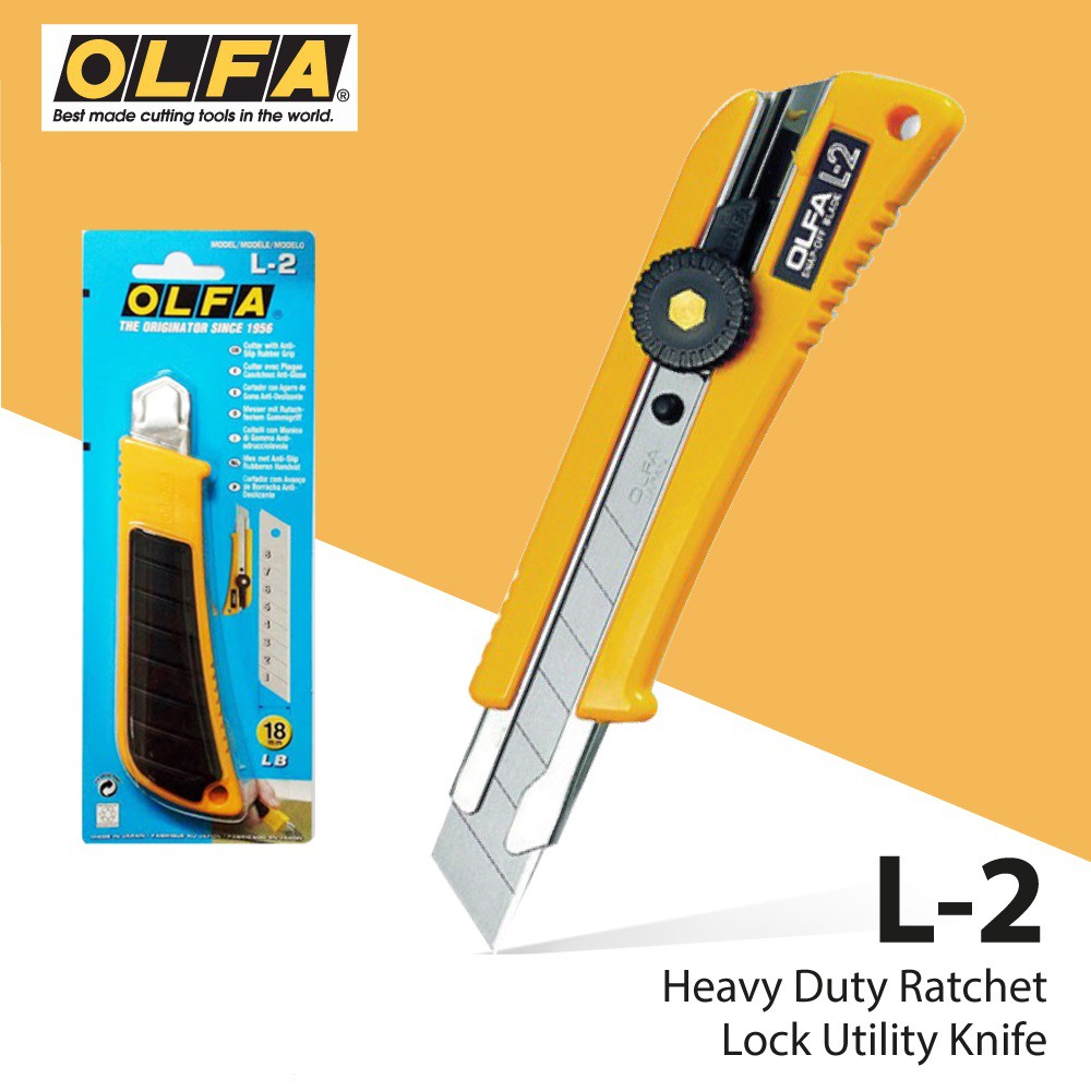 (KTS)คัตเตอร์ OLFA รุ่น L-2 รองรับใบมีดขนาด18 มม. | Shopee Thailand