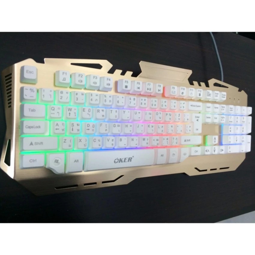 Oker คีย์บอร์ดเกมมิ่ง Magic Photon Semi Mechanical Gaming Keyboard K-86 ...