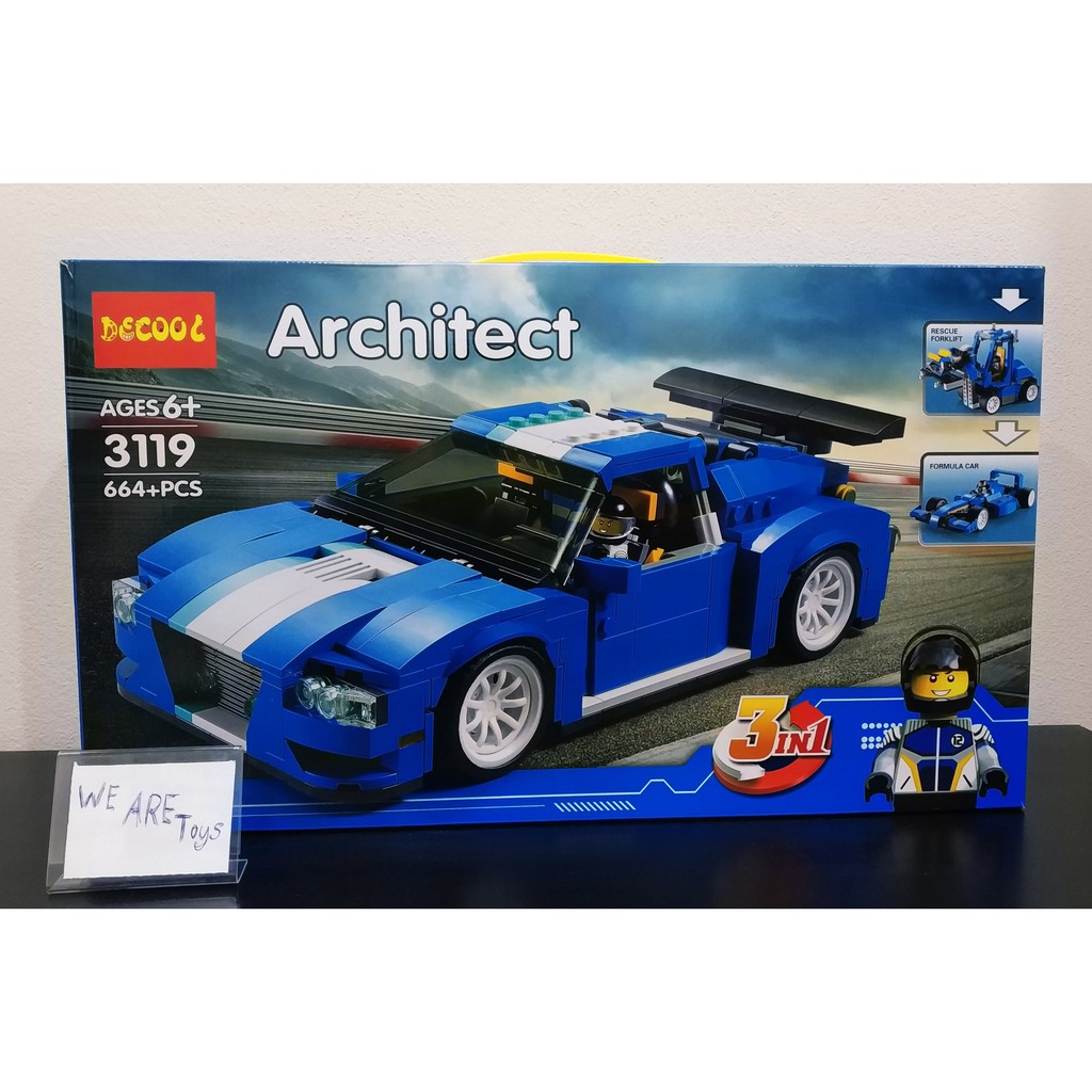 เลโก้ เลโก้จีน ตัวต่อ รถแข่ง Decool architect 3 in 1 - wearetoys - ThaiPick