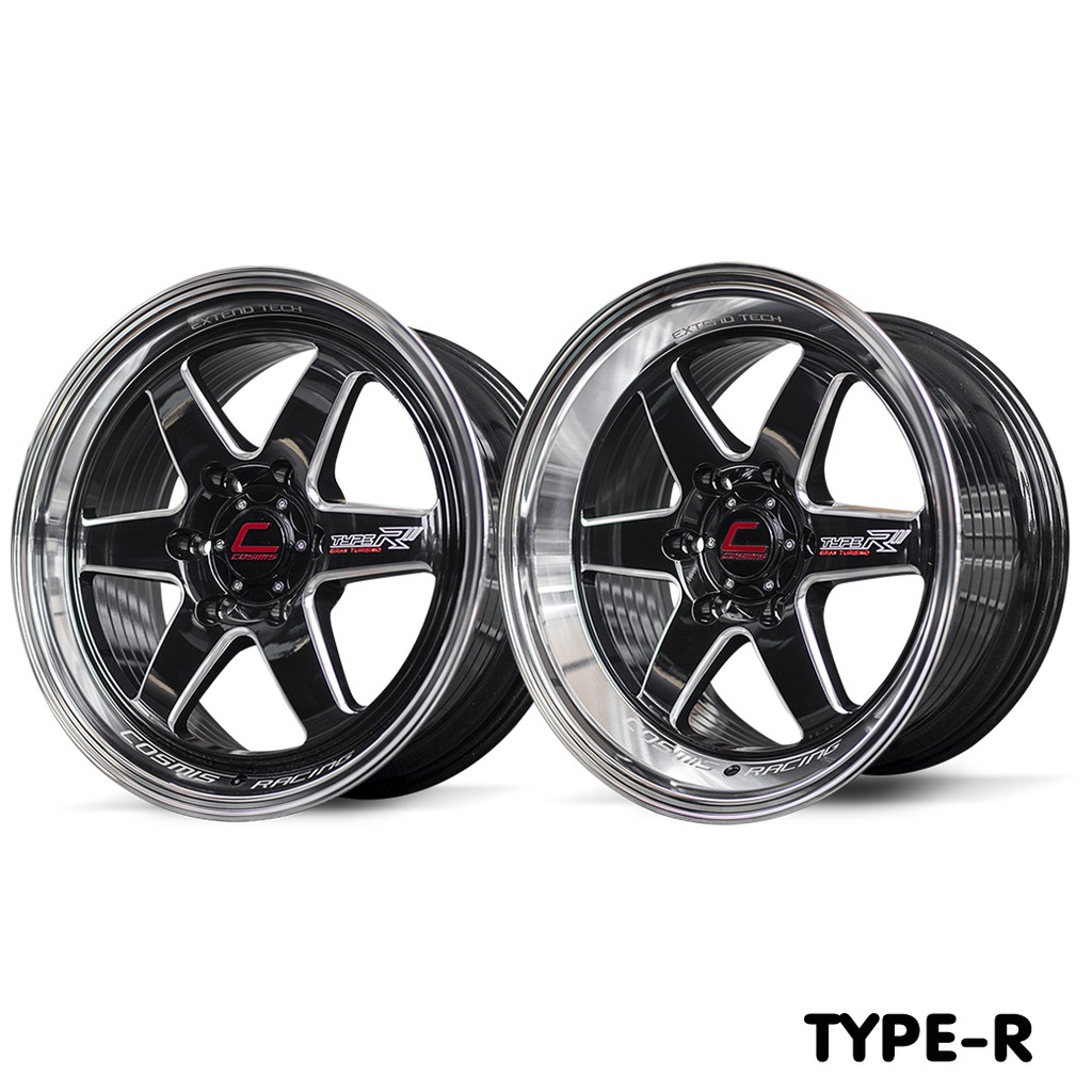 ส่งฟรี ล้อแม็กรถกระบะตัวสูง 6รู Cosmis รุ่น TYPE-R ขอบ18 สเปคหน้าหลัง 6 ...