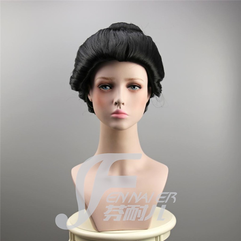 Fennell Japanese Geisha Flower Big Head Pan Costume Concubine Black ...