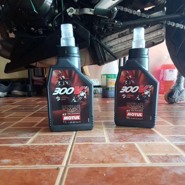 Motul 300V2 Factory Line 10W50 Ester Core ขนาด 1 ลิตร | Shopee Thailand