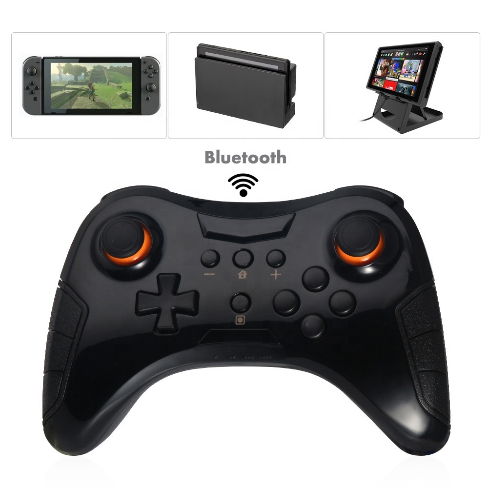 เกมแพด Wireless Bluetooth Game Controller Bulit In Motor Vibration Gaming Handle NS Joystick ...