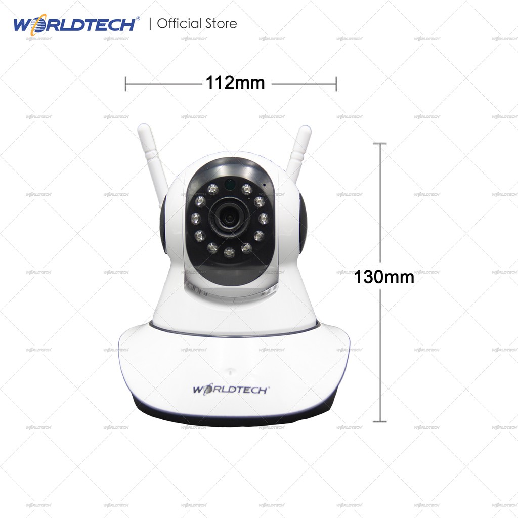 Worldtech รุ่น WT-CCM002IP1080P(GV)กล้องวงจรปิดไร้สาย CCTV Robot Full ...