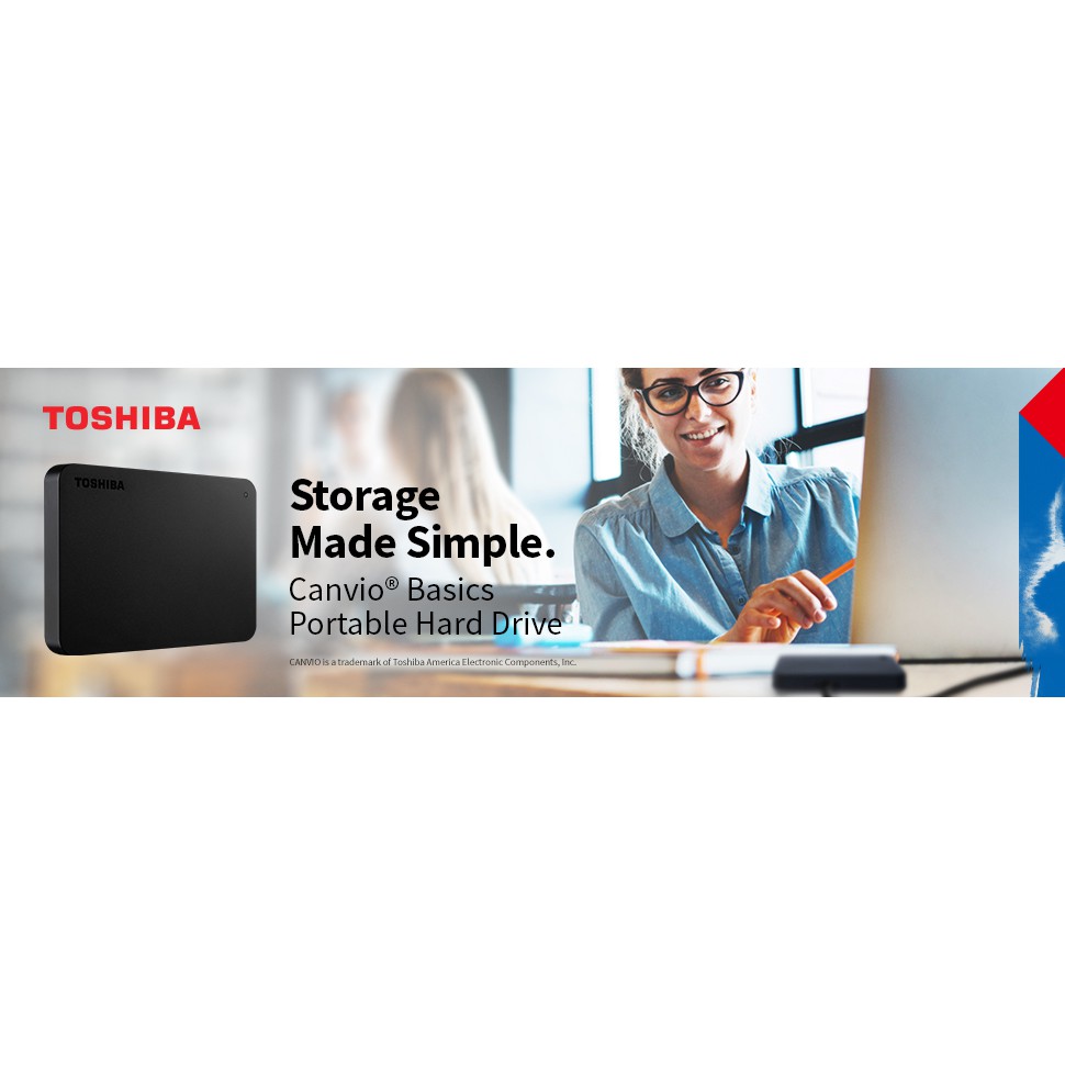 ฮาร์ดดิสก์：Toshiba A3 HDTB410YK3AA Canvio Basics 500GB 1TB 2TB ortable External Hard Drive USB 3 ...