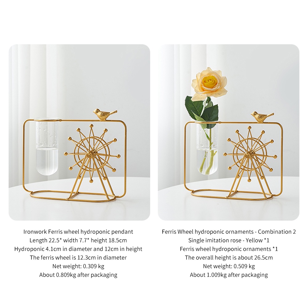 Home Accessories Decoration Nordic Decorative Vase Hydroponic Vase ...