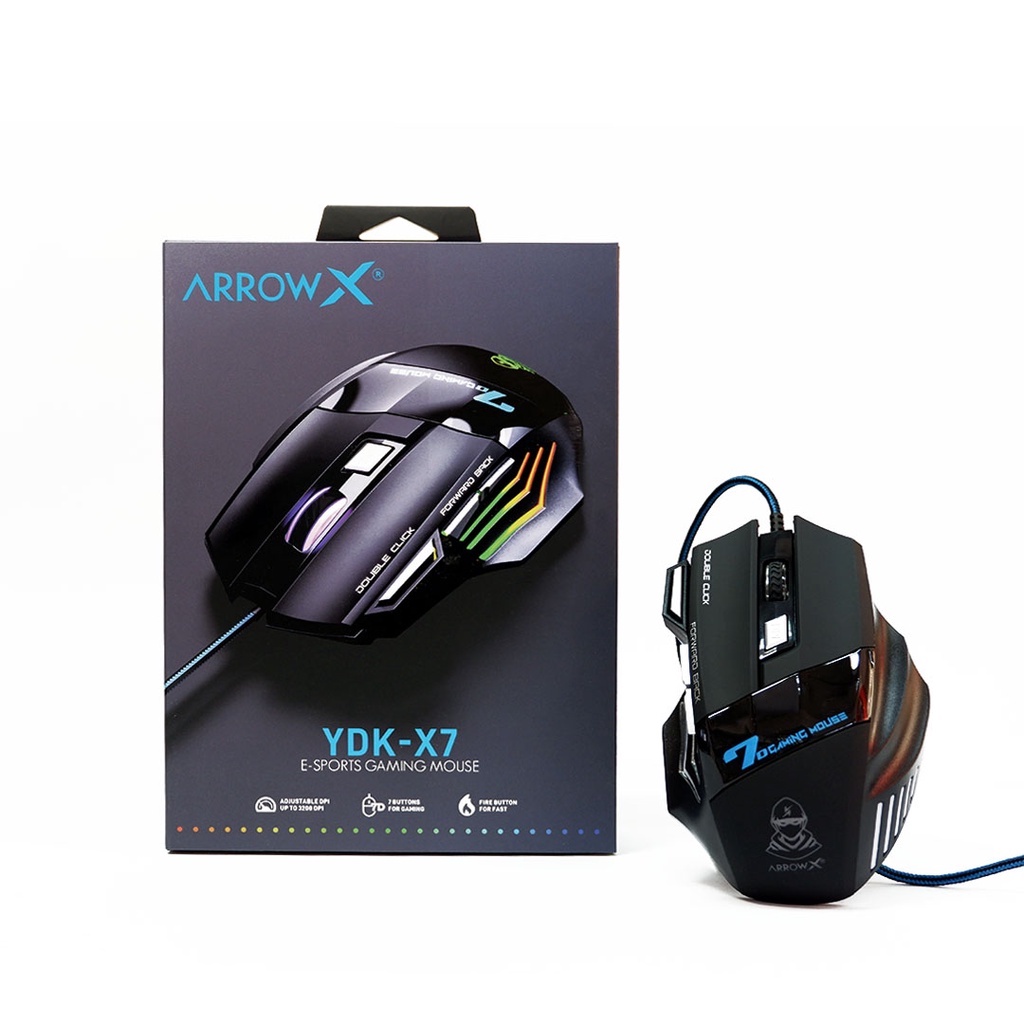 MOUSE Gaming ยี่ห้อ ArrowX รุ่น X7 | Shopee Thailand
