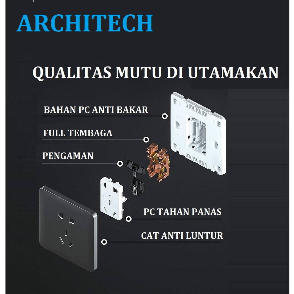 Architech Gray A63 Infinity สวิทช์ / ซ็อกเก็ต / สวิทช์ / สวิทช์บ้าน ...