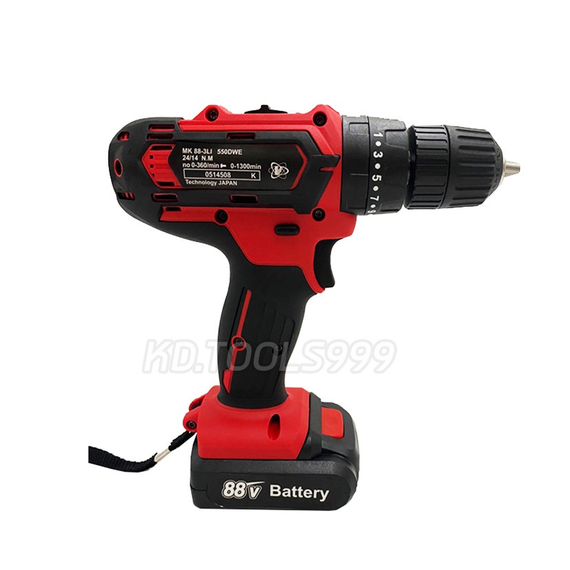 พร้อมส่ง ♧สว่านแบตสว่านไร้สายสว่าน3ระบบCALSO 88Vแบต2ก้อนพร้อมสายชาร์จ เจาะเหล็ก, เจาะไม้, เจาะ ...