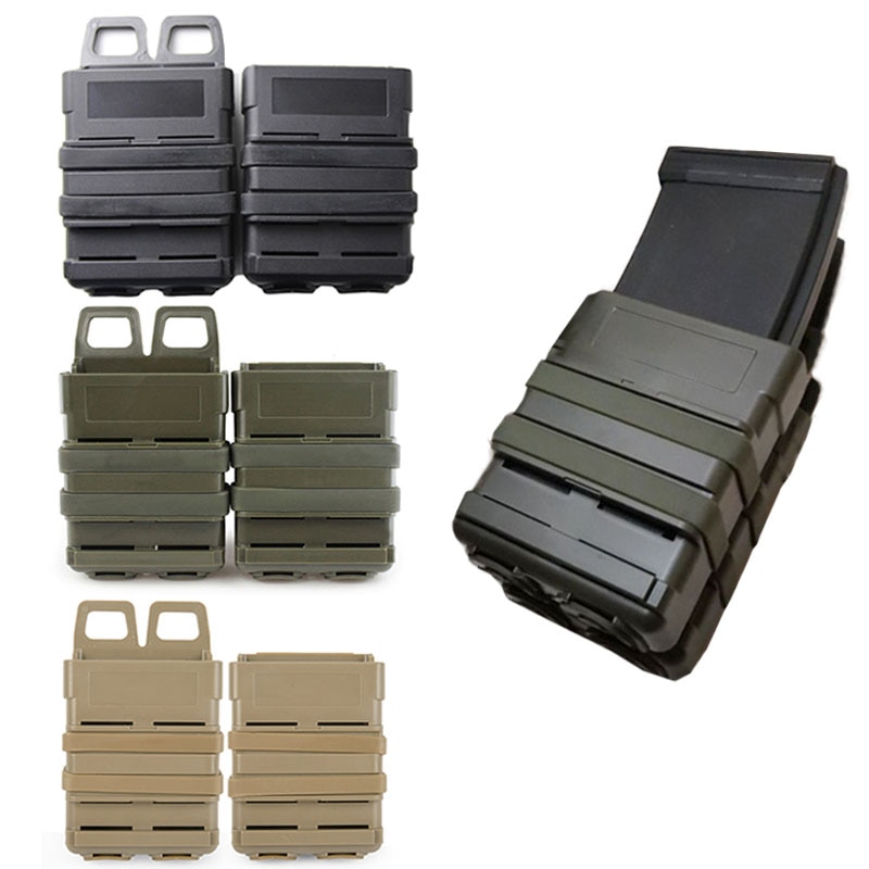 Tactical Airsoft Magazine Pouch For AR M4 5.56 Fast Mag Molle Pouch ...