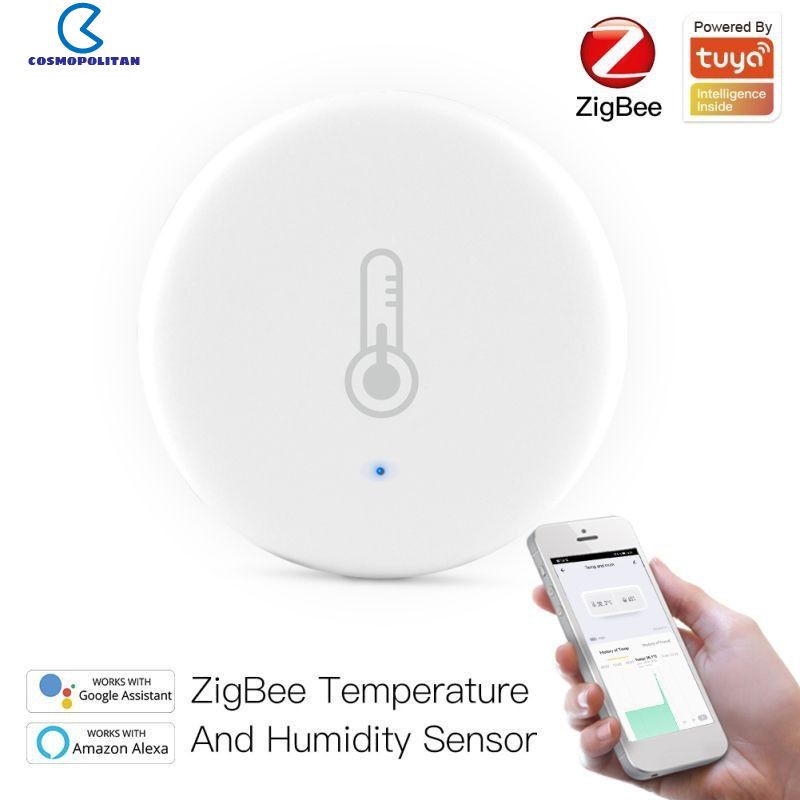 Tuya ZigBee Smart Temperature And Humidity Sensor Battery Powered ZigBee Smart Home Security ...