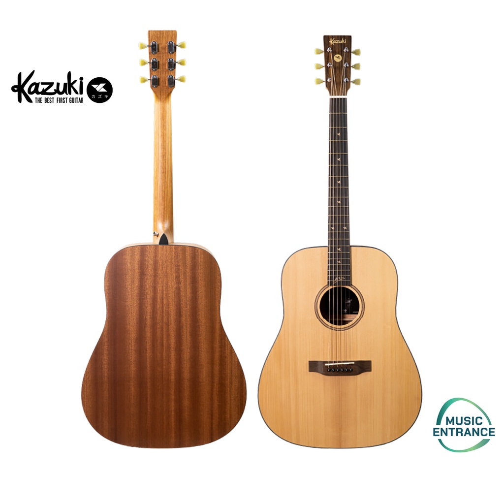 Kazuki x Kob Micro KA-55 Top Solid Acoustic Guitar กีต้าร์โปร่ง คาซูกิ ...