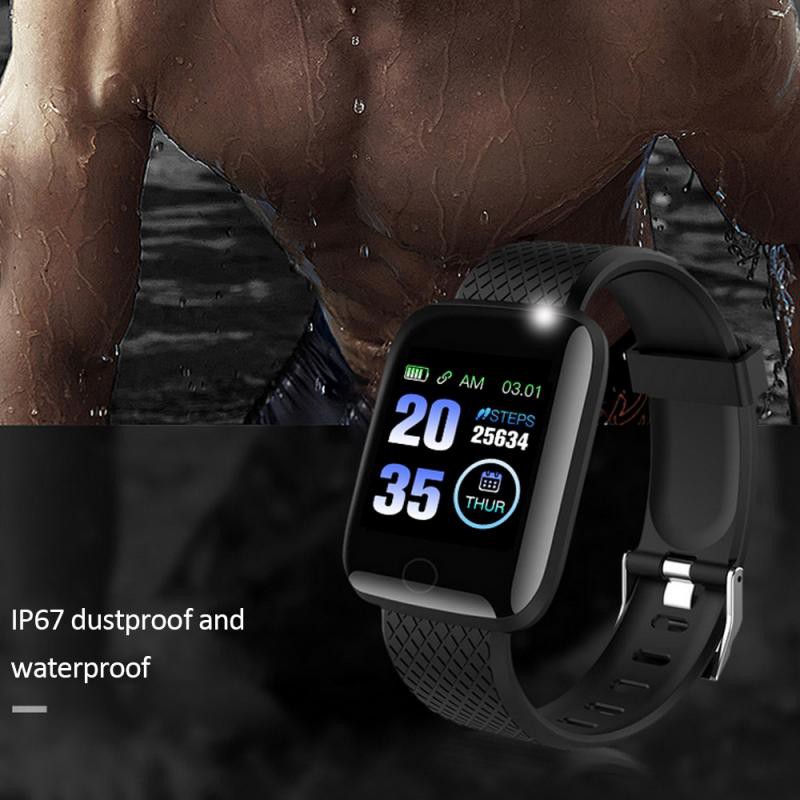♈2021 116 PLUS Smart Watch Men Women Blood Pressure Fitness Tracker ...
