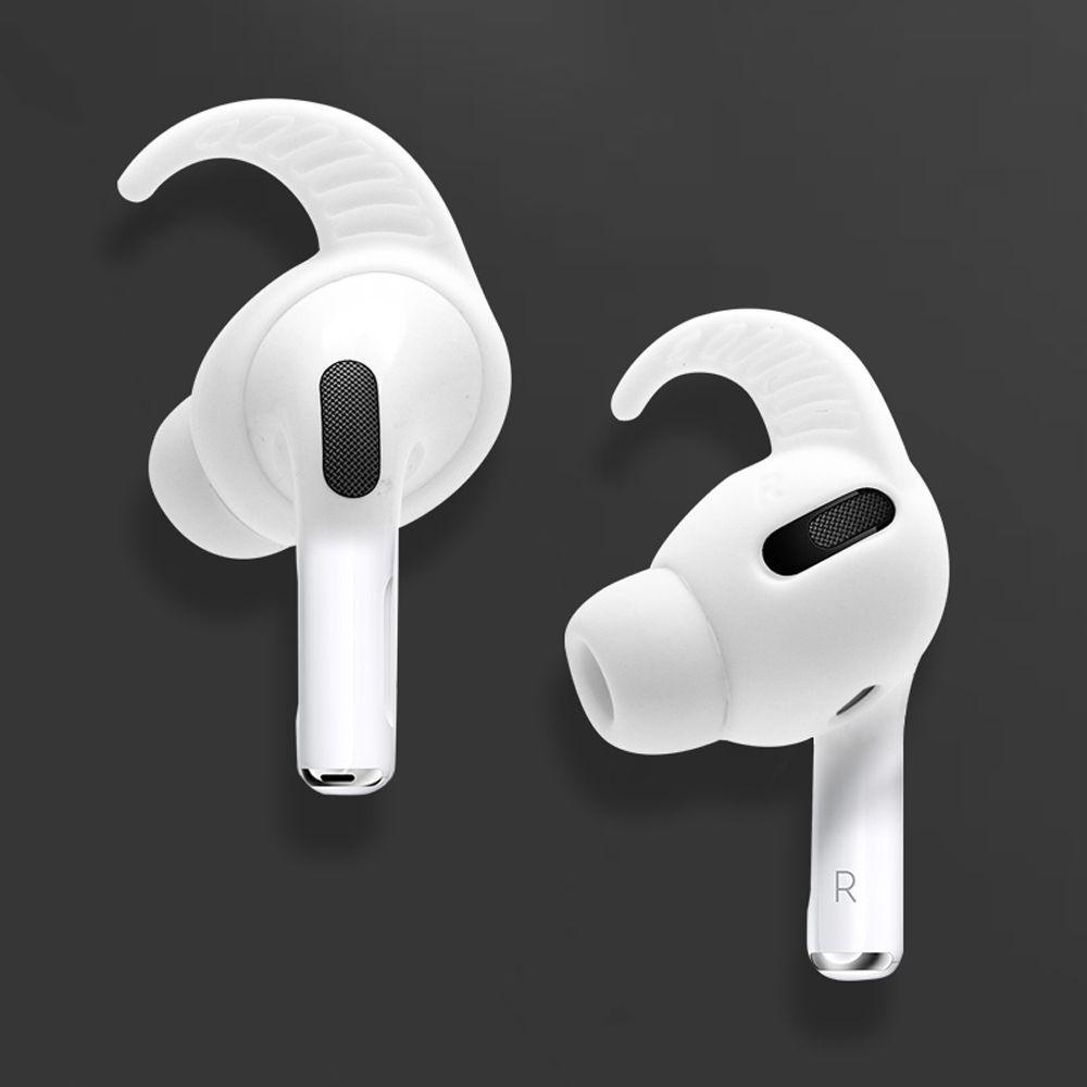 SUHU White Ear Tips Protector Anti Lost Replacement Silicone Earbuds ...