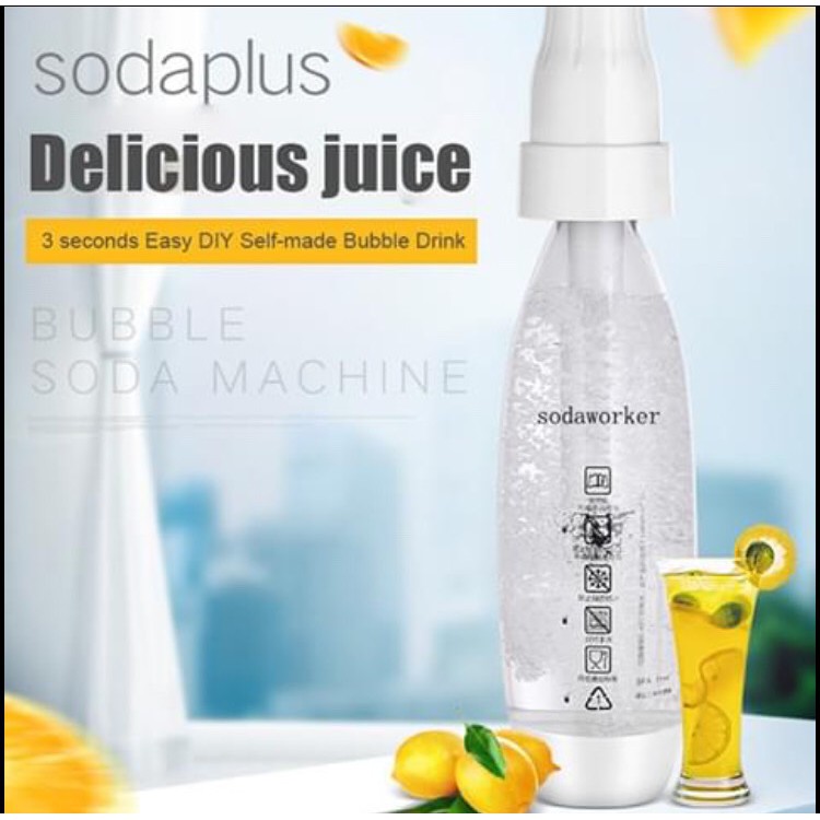 พร้อมส่งในไทย เครื่องทำโซดา Soda plus แถม แก็สทำโซดา 10 อัน ...