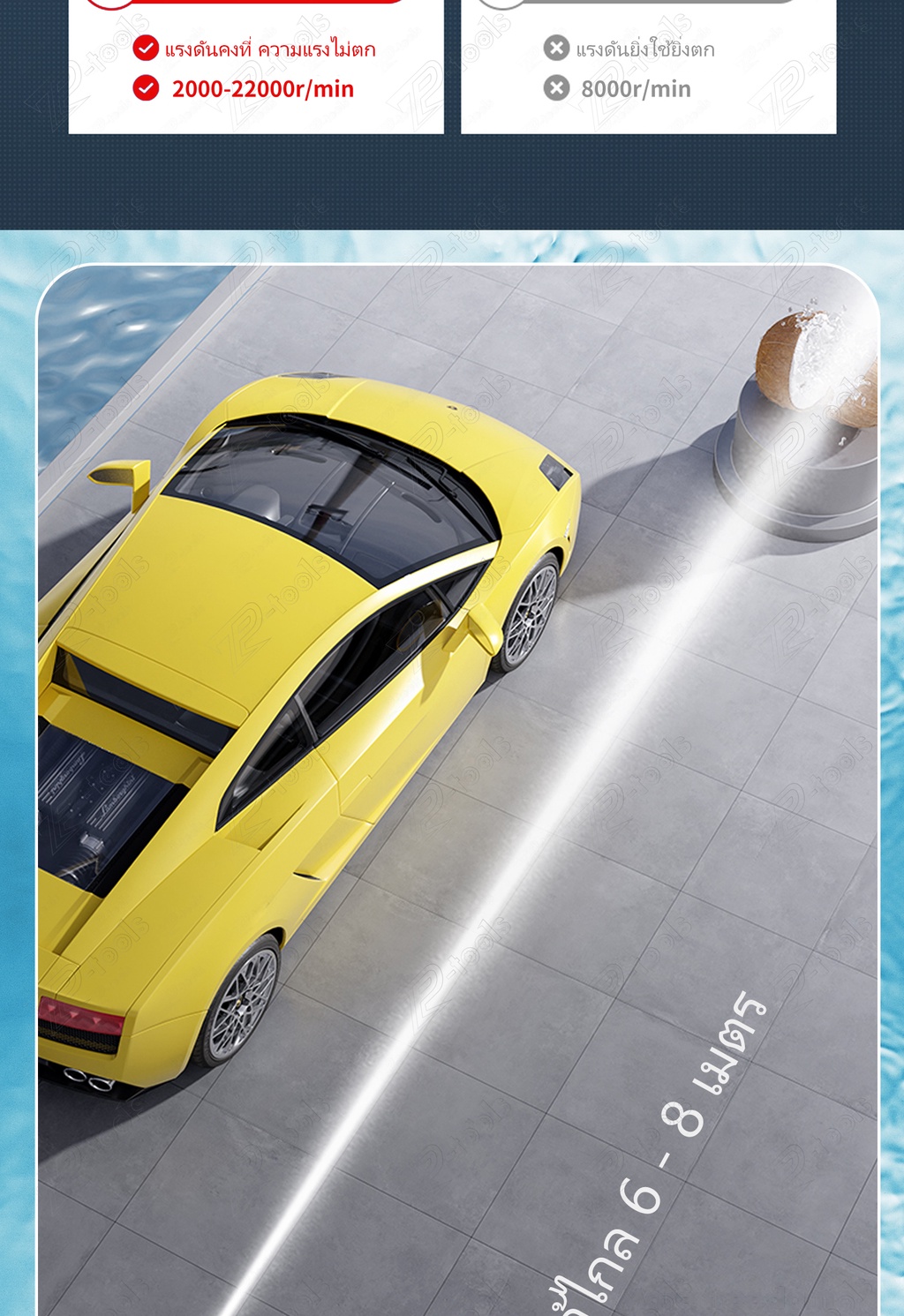 TP TOOLS เครื่องฉีดน้ำแรงดันสูงไร้สาย 99V ปืนฉีดน้ำแรงดันสูงไร้สาย เครื่องฉีดน้ำแบตเตอรี่ High ...