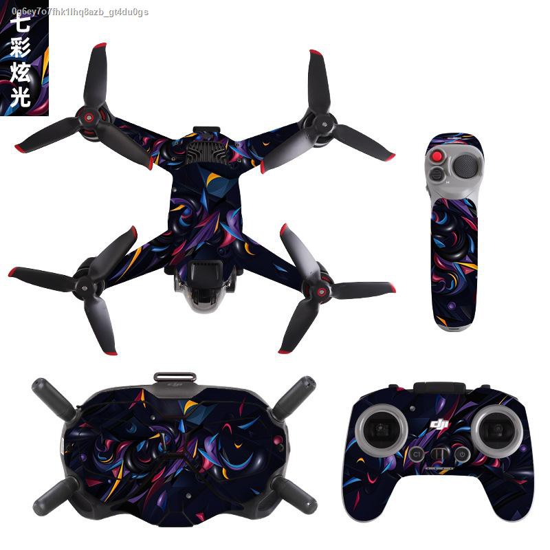 ☁☂ DJI FPV Crossing Machine Accessories Drone Body Sticker Remote ...