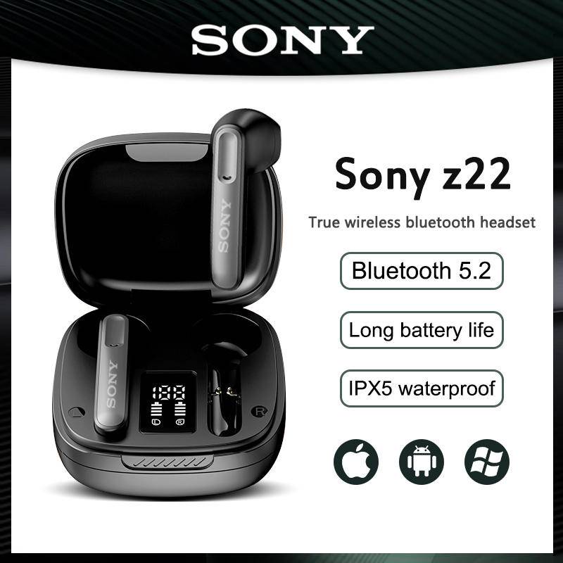 HOTSony Z22 ชุดหูฟังบลูทูธไร้สาย V5.2 อินเอียร์ พร้อมกล่องชาร์จ สําหรับเล่นกีฬา - exv7bkdszh ...