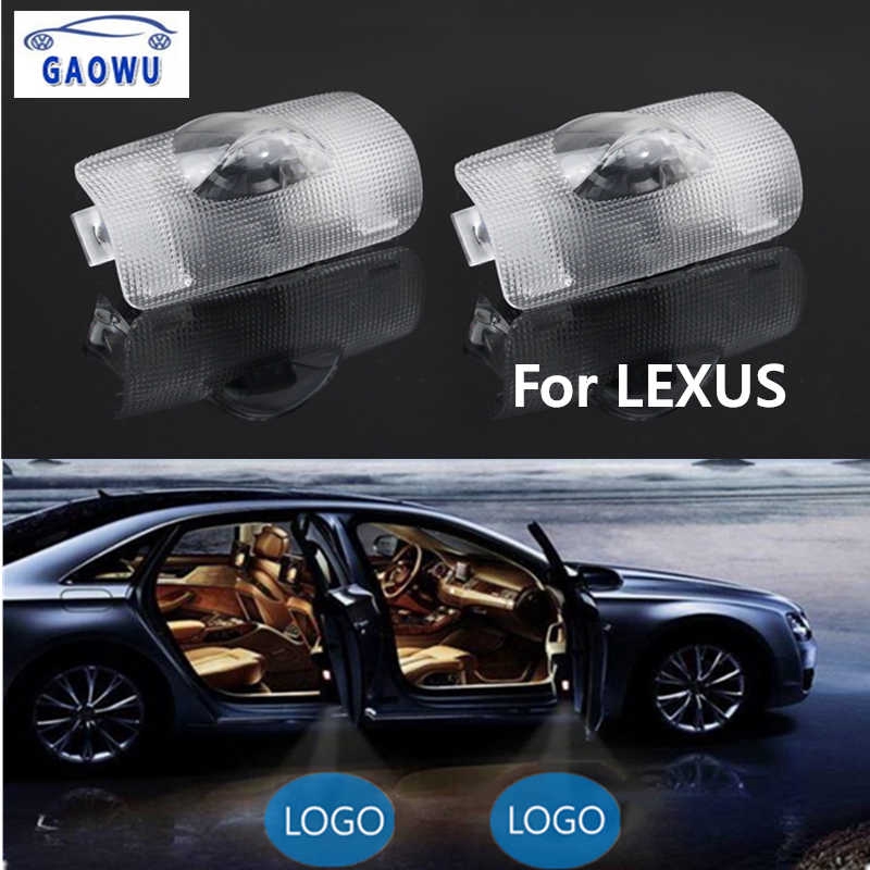 Car door logo Ghost Shadow LED Welcome Laser Projector Light For LEXUS ...