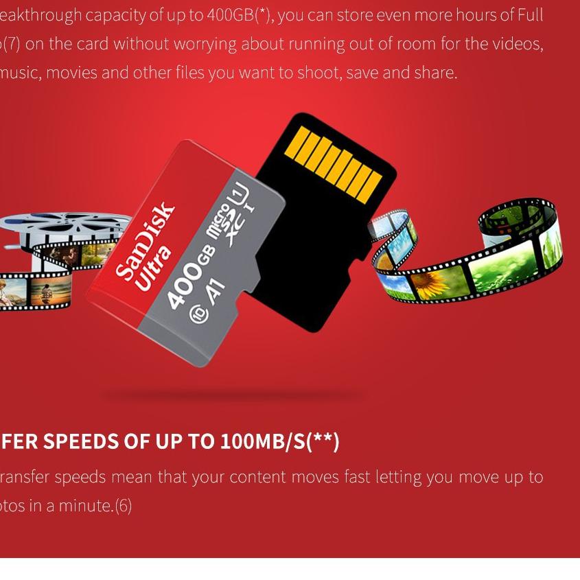 Sandisk การ์ดหน่วยความจํา Micro sd 32 64 128 256GB CLASS 10 100Mbps - talun0mb0qc.th - ThaiPick