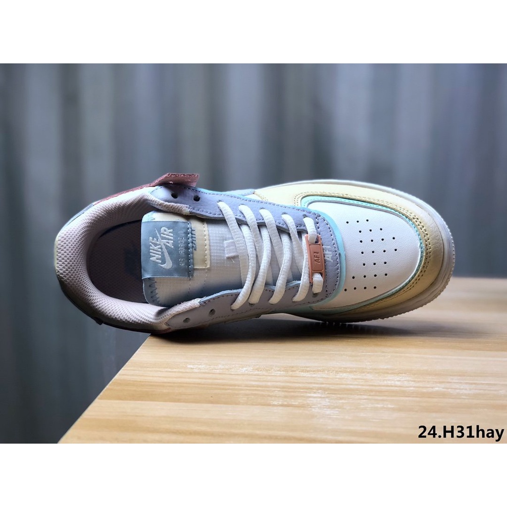 Nike Real Half Nike Air Force 1 รองเท้ากีฬาผู้ชายรองเท้าหุ้มเบาะรองเท้า ...