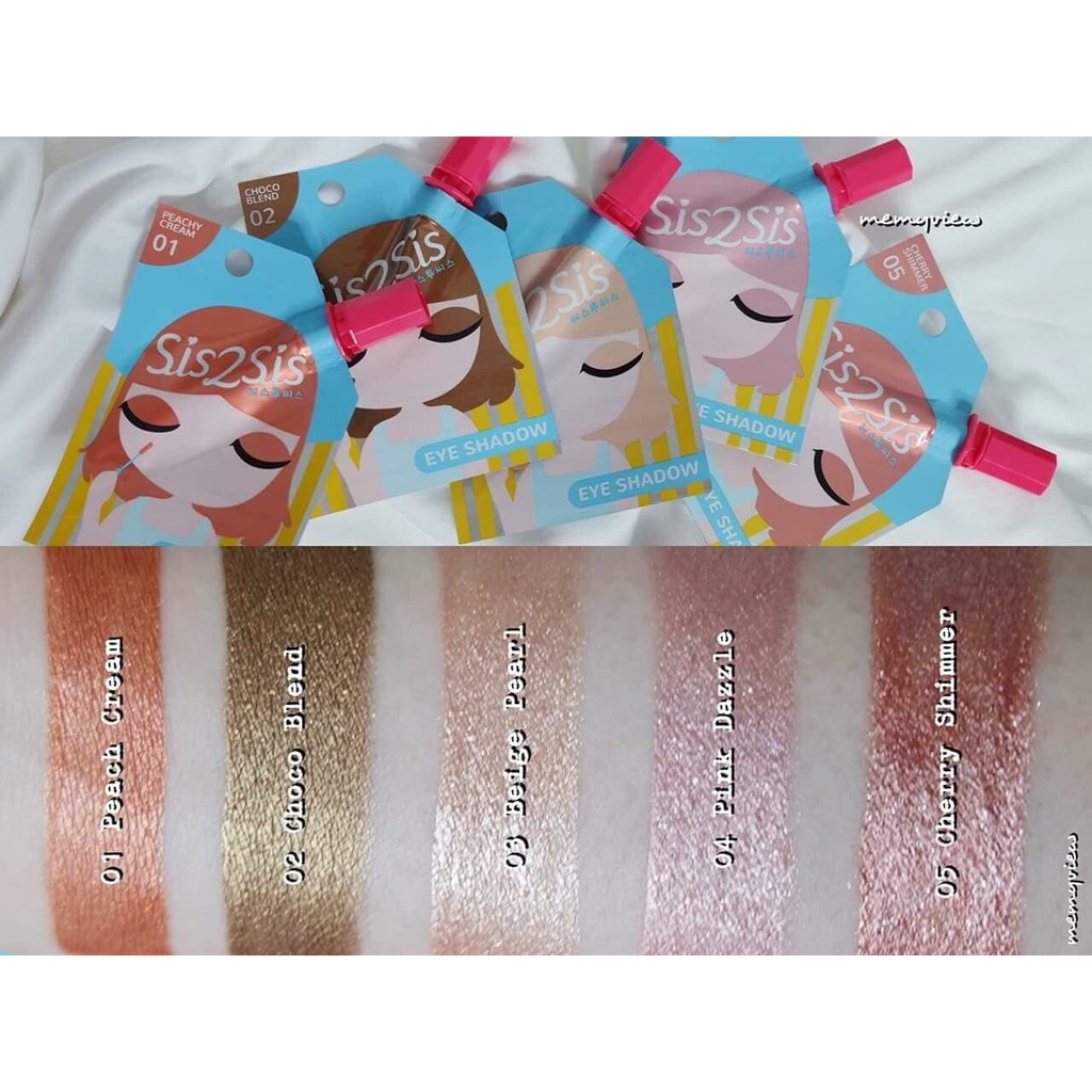 NEW ARRIVAL SIS2SIS Thailand เมคอัพแบบซอง พร้อมแปรงในตัว ลิปสติก อายแช ...