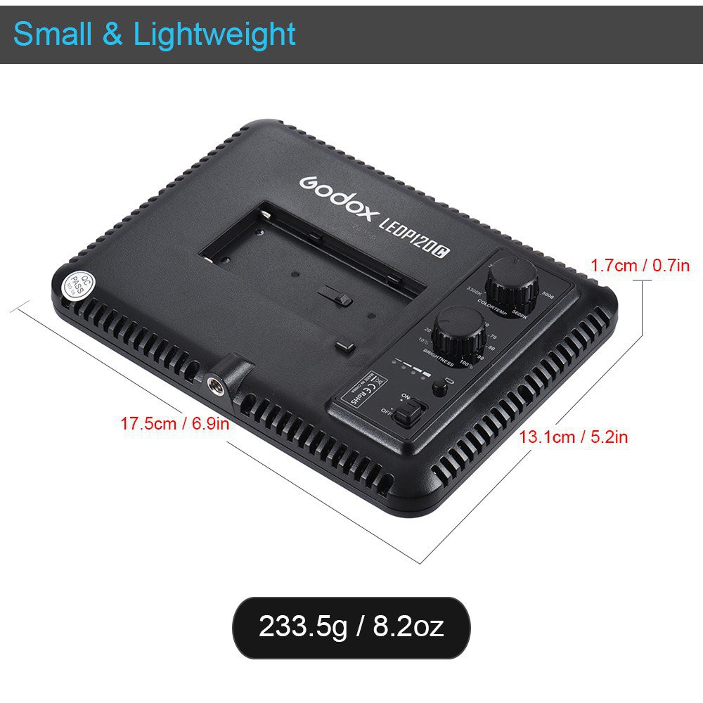 【เครื่องใช้ในบ้าน】Godox LEDP120C Ultra-thin 12W Dimmable LED Video ...