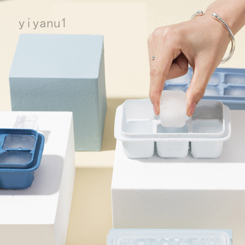 Silicone Square Large Ice Cube Tray Maker Mold Mould Tray Jelly Tool ...