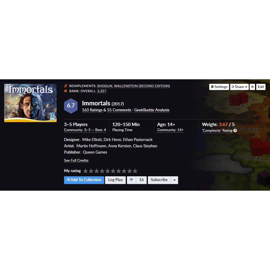 บอร์ดเกม การ์ดเกม ของแท้ Immortals Board Game Card Game ...