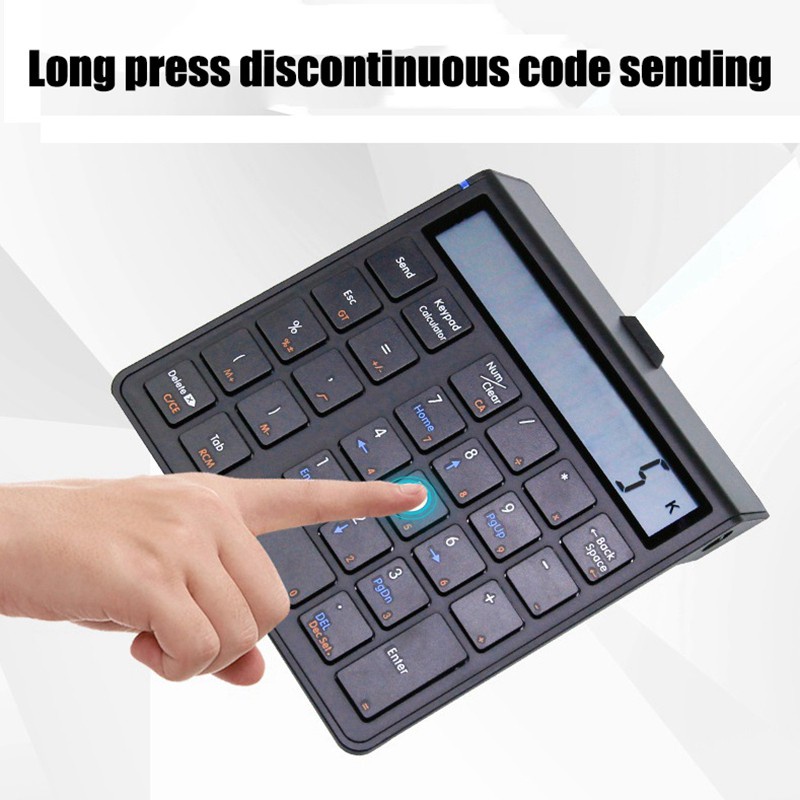 Sunreed Numeric Keypad 4.0 Bluetooth Keyboard with Display Calculator Function 2 in 1 Number Pad ...