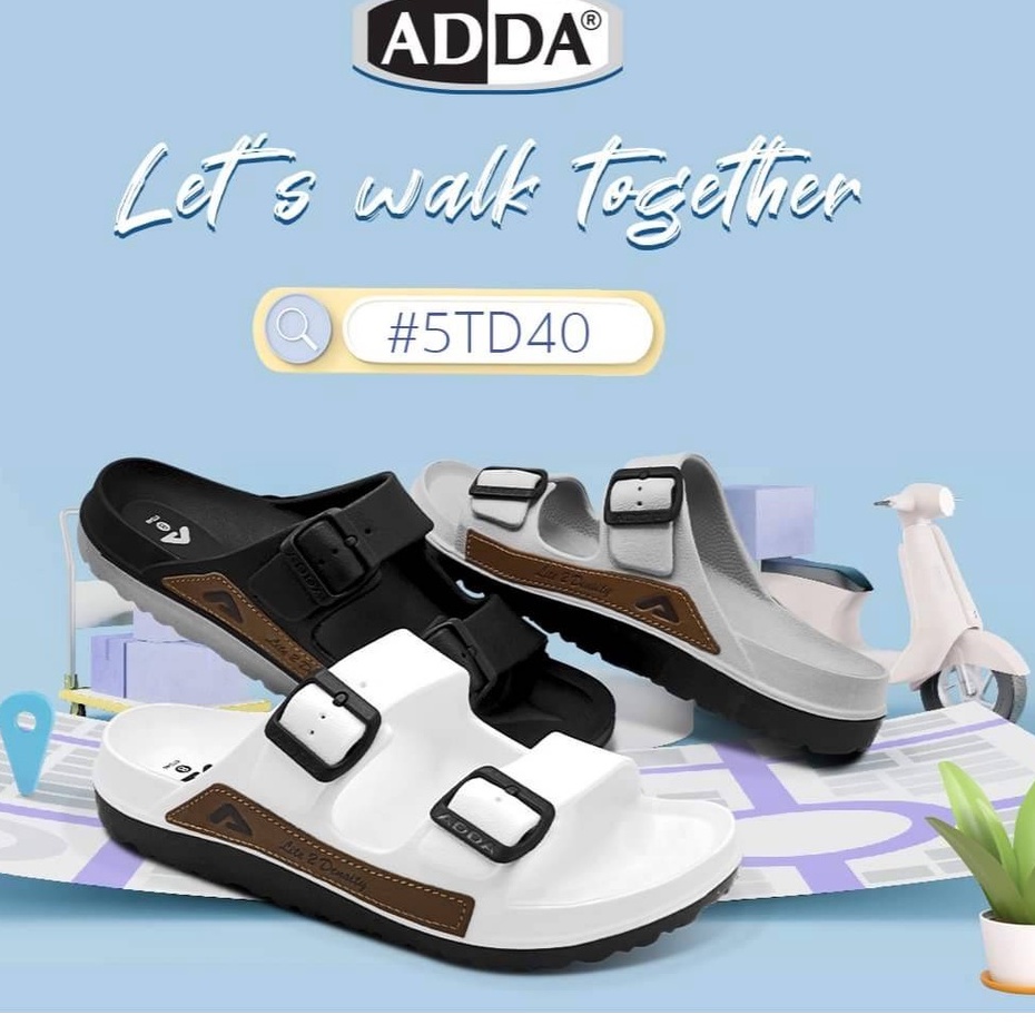 AD40.4ADDA 2 Density รุ่น 5TD40-M1 รองเท้าแตะไฟล่อน แบบสวม พื้นเบา แท้ ...