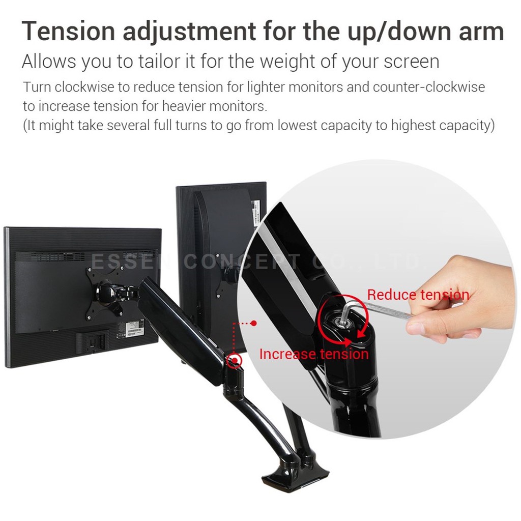FlexiSpot Dual Monitor Arm (F7D Black) op8K - 7fv54bqbxw - ThaiPick