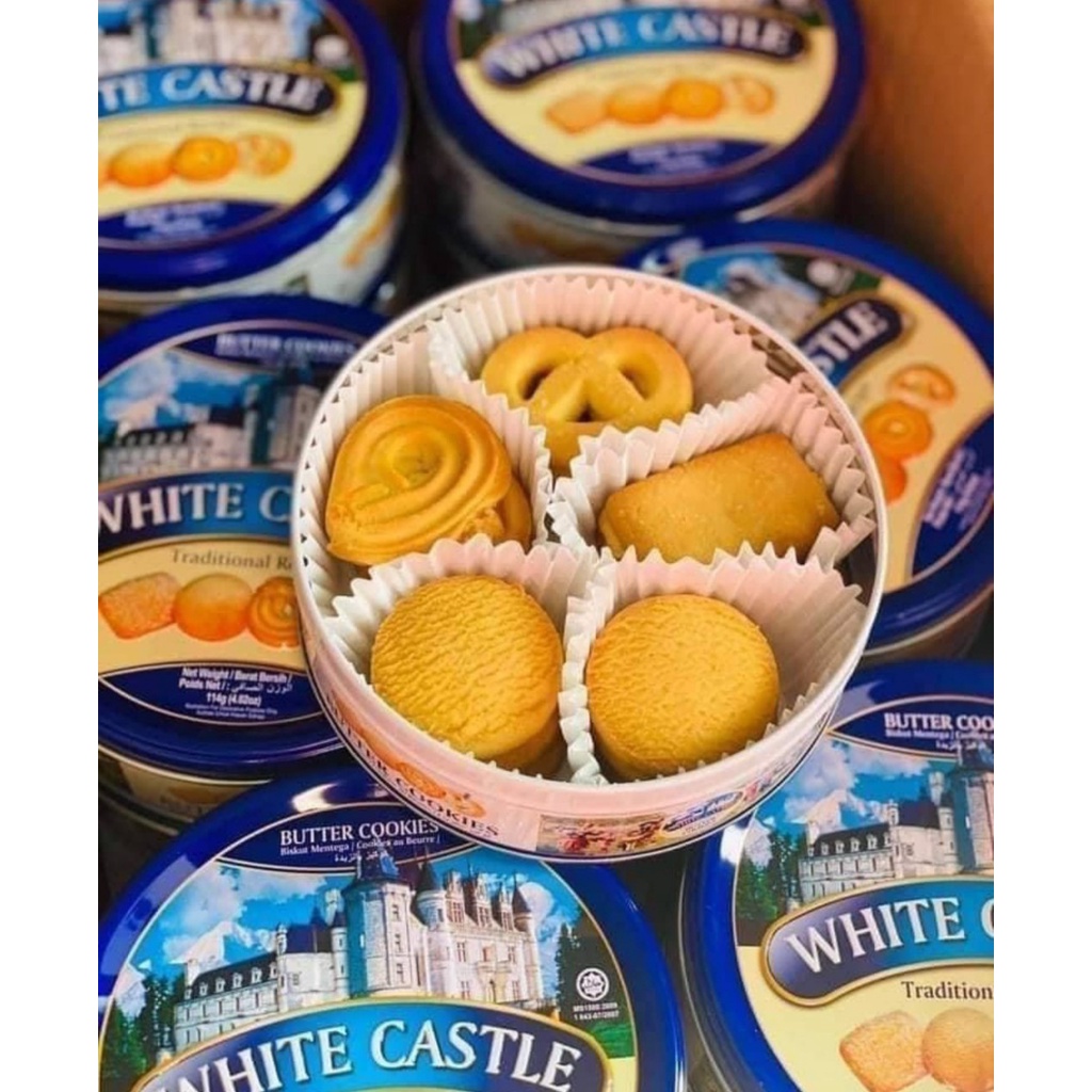 คุกกี้พระราชวัง คุกกี้ปราสาท White Castle White castle butter cookies traditional recipe คุกกี้ ...