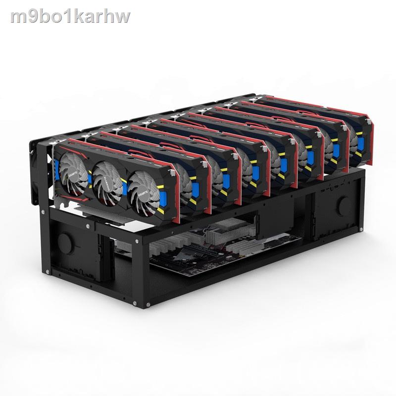 6 8 12GPU Steel Open Air Miner Mining Frame Rig Case Rack with Multi ...