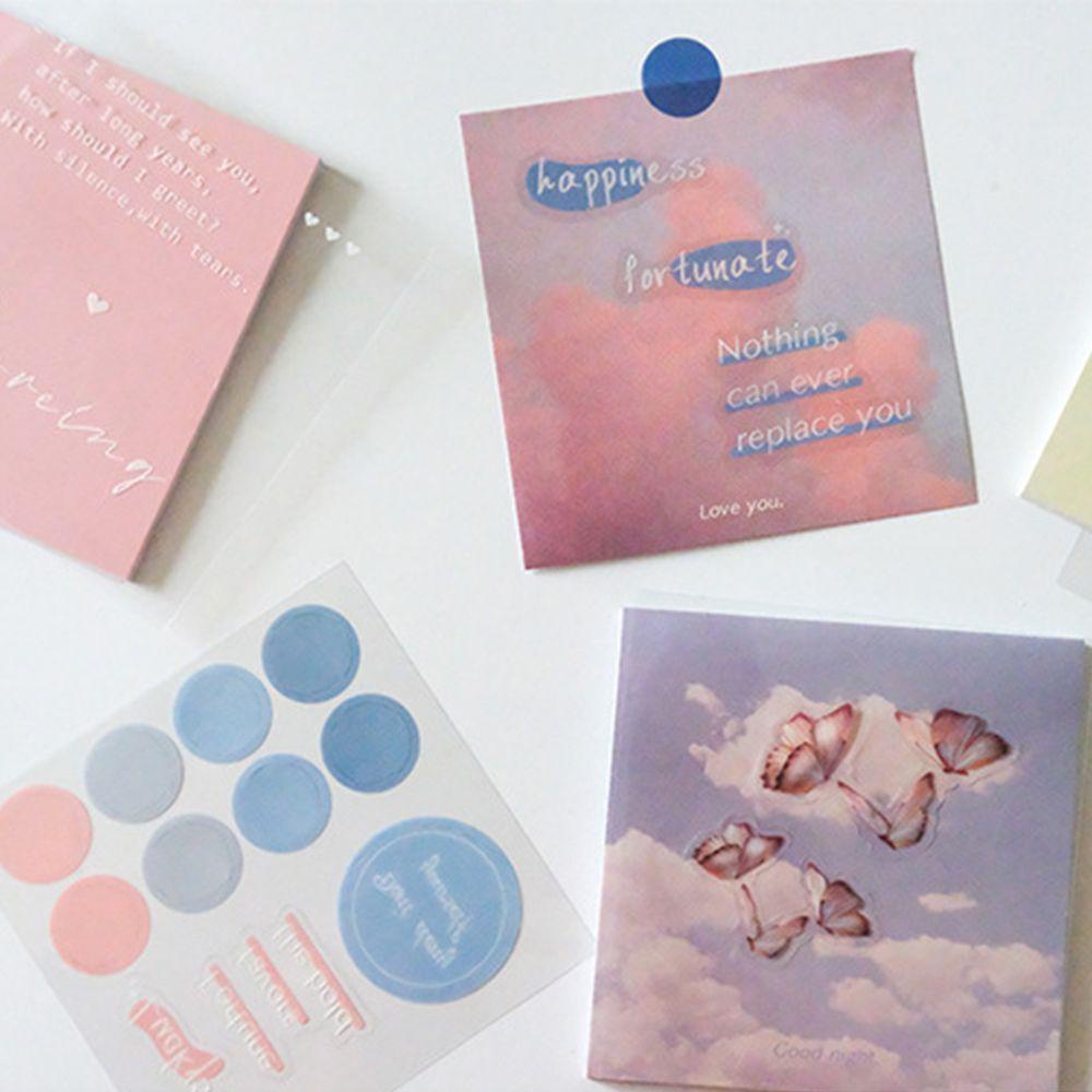 IVANES Creative Galaxy Memo Pads Landscape Planner Stickers Kawaii ...