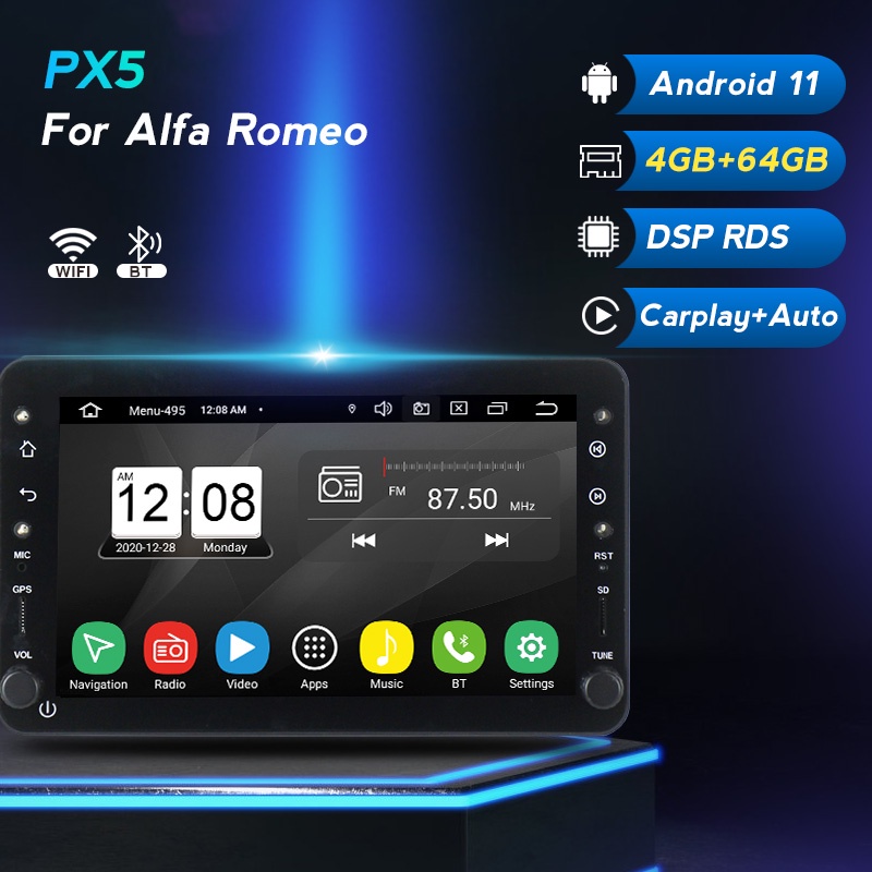 8core IPS DSP 4GB 64GB 2 Din Android 11 Car Radio GPS Navigation For ...