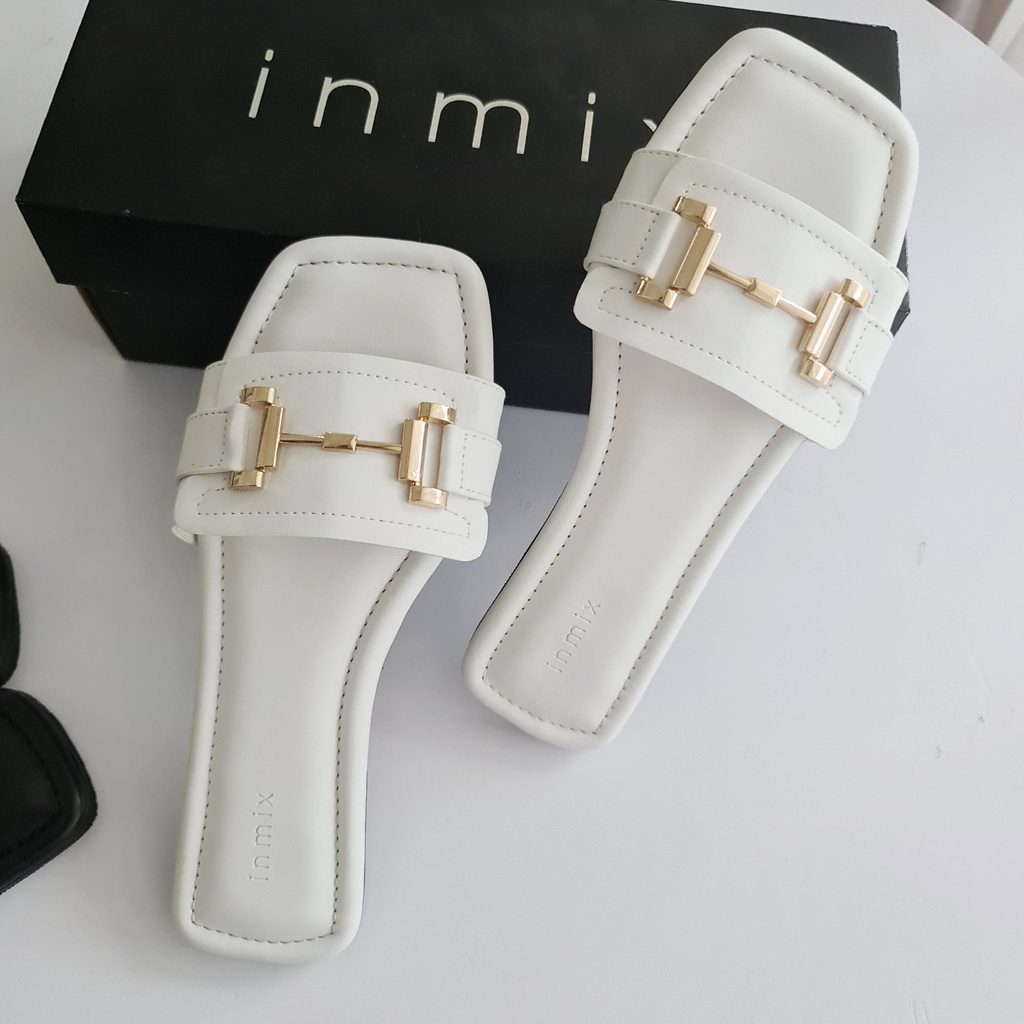 Inmix - Harvard - รองเท้าแตะ ส้นแบน กันลื่น สําหรับผู้หญิง - inmix ...