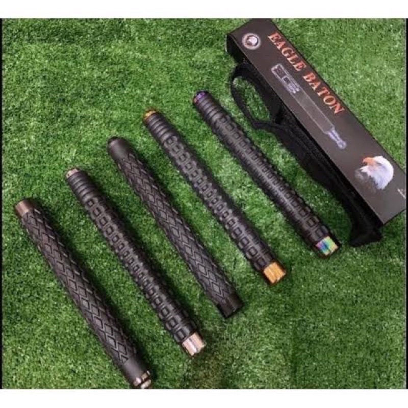 Eagle Baton มาพร้อมซองพก ด้ามหุ้มยาง ขนาดเมื่อสะบัดออกยาว 25 นิ้ว ขนาด ...