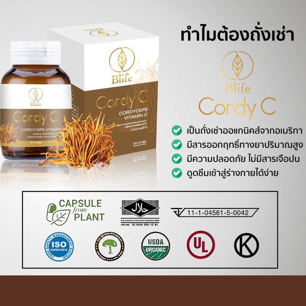 Blife Cordy C ไบล์ฟ คอร์ดี้ซี ยาอายุวัฒนะ สุขภาพที่ดี - rohidamasoh ...