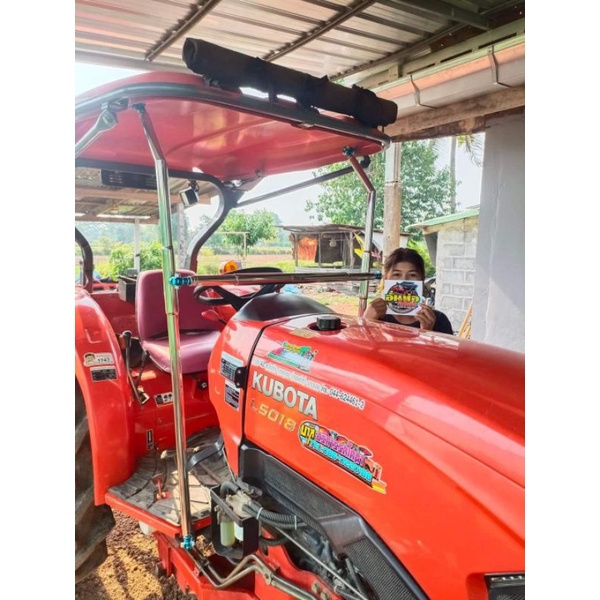 ชุดค้ำหลังคาสแตนเลส304ใส่กับรถไถคูโบต้ารุ่นแอลทุกแรงยาว130ซ.ม - orawan_kt - ThaiPick