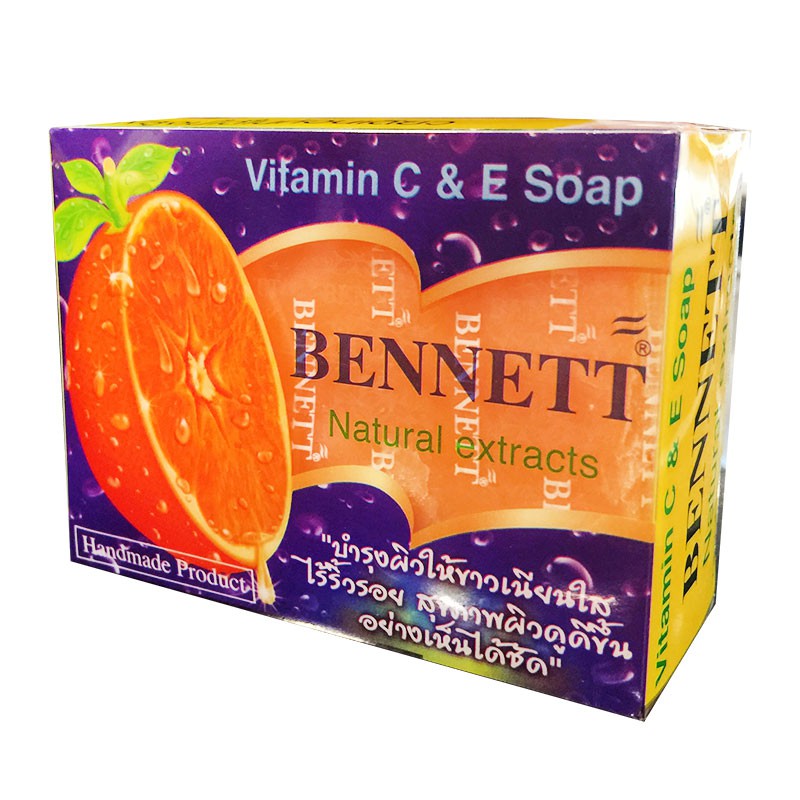BENNETT Natural Extracts Vitamin CE Soap 130g. สบู่ เบนเนท วิตามินอี ...