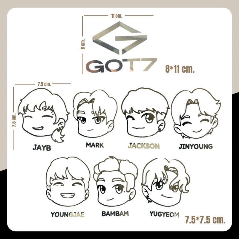 GOT7 Cartoon Sticker ครบเซต - catchapoint - ThaiPick