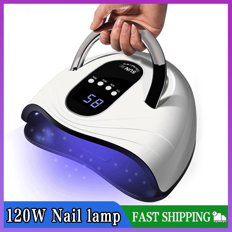 เล็บแสงเครื่องแสงแสงเล็บเล็บชุดSUN S9 Auto LED UV Lam QuickDrying 120W Nail Lam Ugrade ...