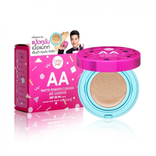 AA Matte Powder Cushion Oil Control SPF50 PA+++ 15g ( ตลับใหญ่ ) Cathy Doll แป้งคูชั่นเนื้อแมทท์ ...