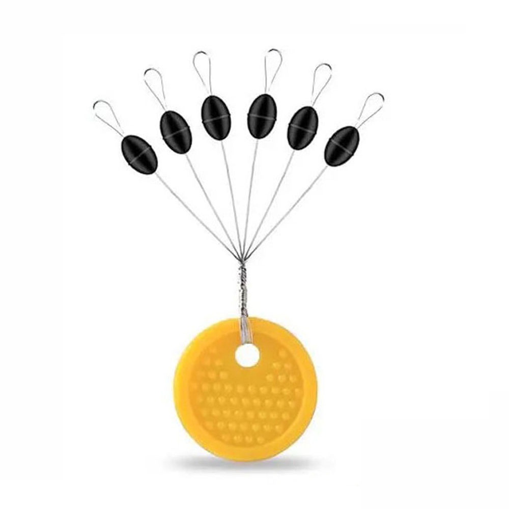 VALENTINE13 High Quality Fishing Float 10 Group Set Cylindrical Rubber ...