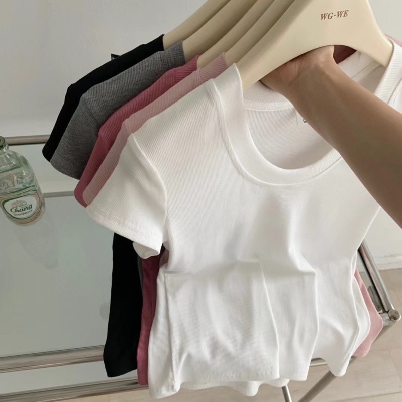 WG.WE - BASIC U NECK RIB TOP 2126 - immmmstore_bynune - ThaiPick