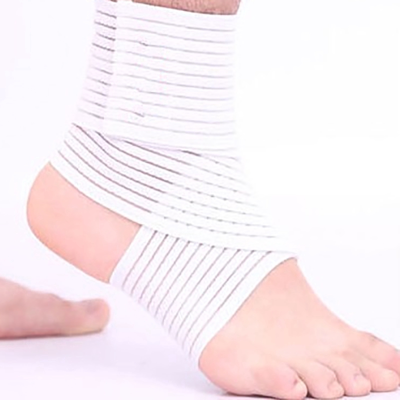 Elastic Ankle Support Foot Compression Wrap Bandage Brace with Velcro ...