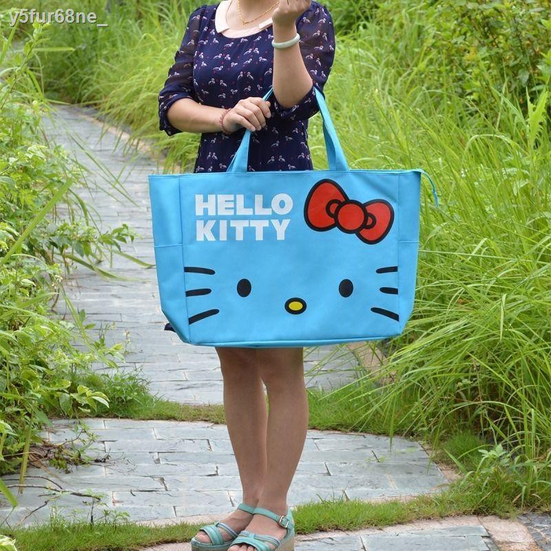 ราคาต่ำสุดCartoon Kitty cat shopping bag cute shoulder ladies travel ...