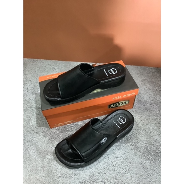 รองเท้าแตะผู้ชายADDA รองเท้าแตะแบบสวมผู้ชาย หน้าเรียบ แอดด้า7C01 ...